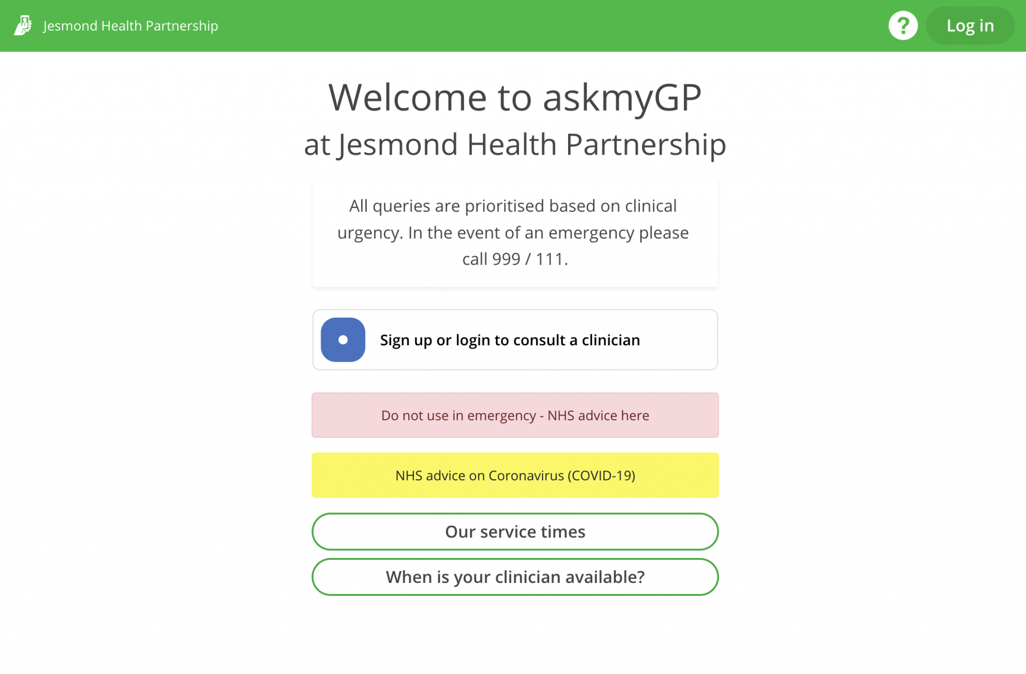 askmyGP: Sending a request on a computer – Jesmond Health Partnership